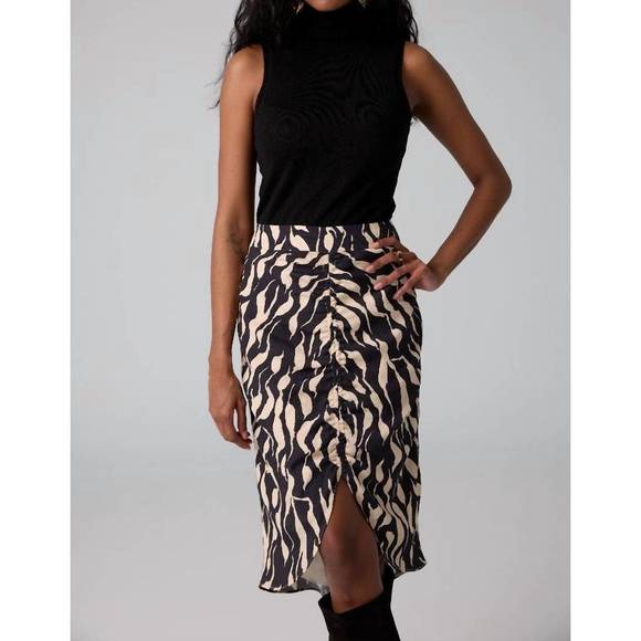 Iris Setlakwe | Skirts | New Iris Setlakwe Iris Pleated Skirt In Blackbone | Poshmark